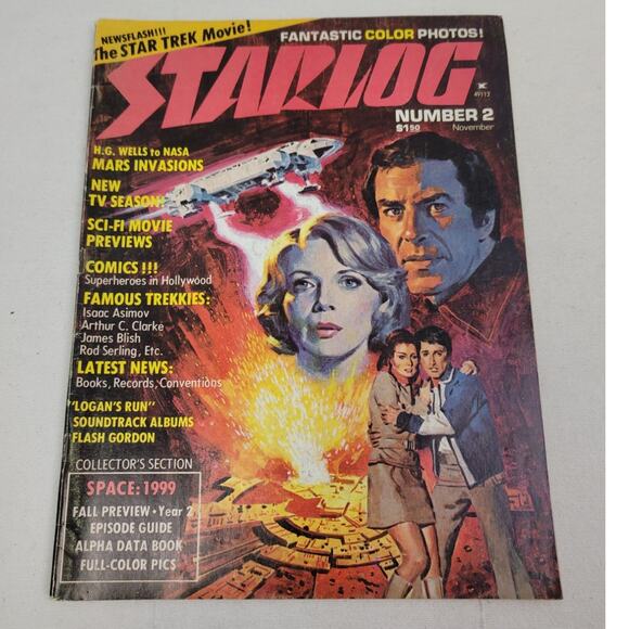 Starlog | Accents | Vintage November 976 Starlog The Magazine Of The ...
